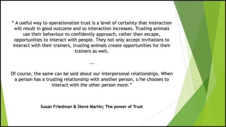 How animals can teach you about – Trust !? | Animal Training Academy